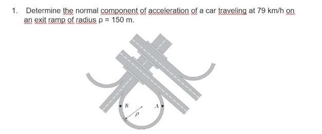 Solved Determine The Normal Component Of Acceleration Of A