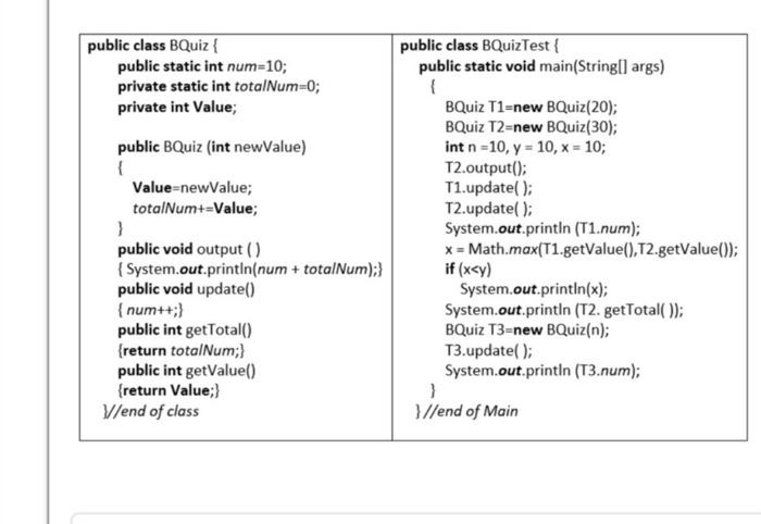 Solved what is the expected output from this code: | Chegg.com