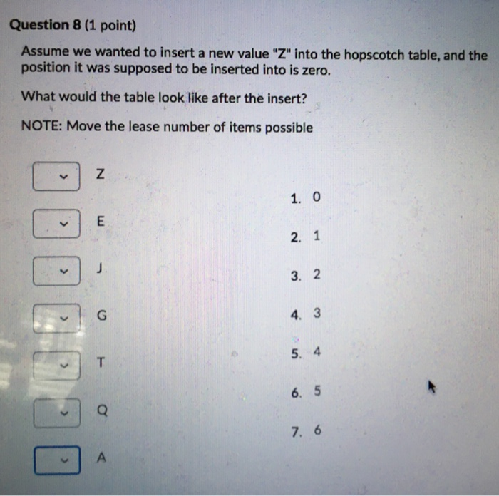 Solved Use this Hopscotch table for the next three questions | Chegg.com
