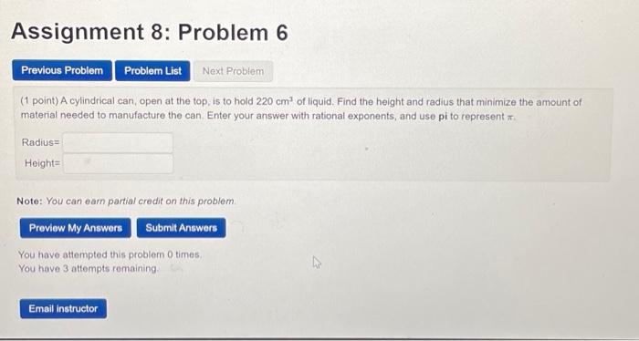 Solved (1 point) NOTE: When using interval notation in | Chegg.com