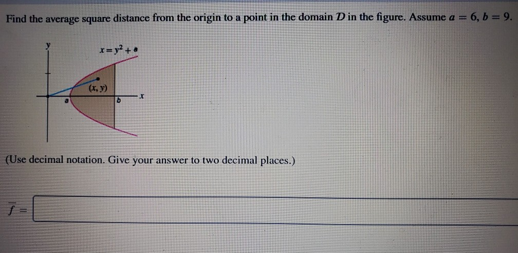Solved Find the average square distance from the origin to a | Chegg.com