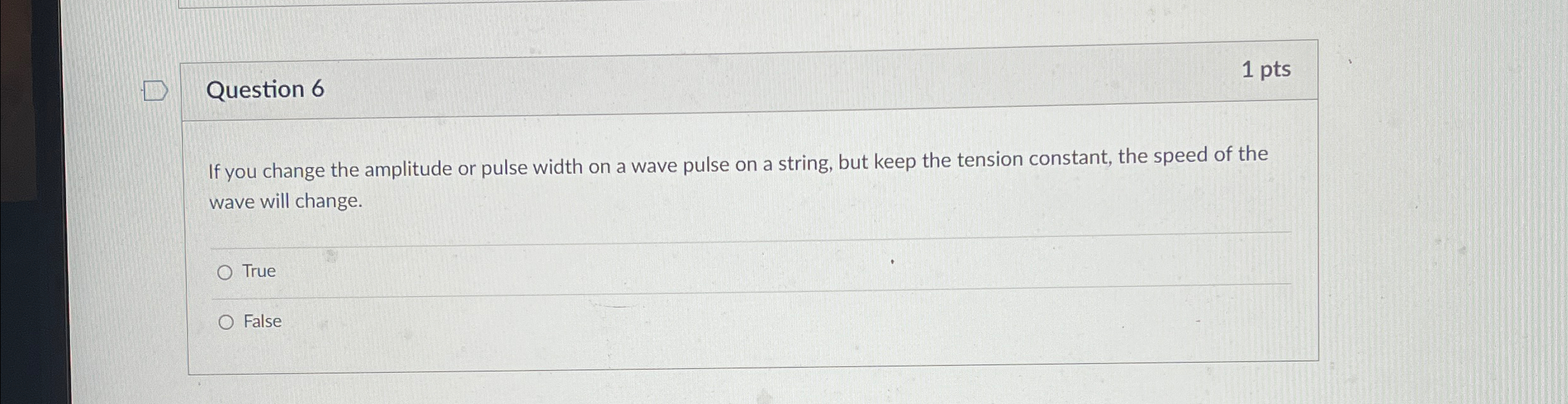 Solved Question 61ptsIf you change the amplitude or pulse | Chegg.com