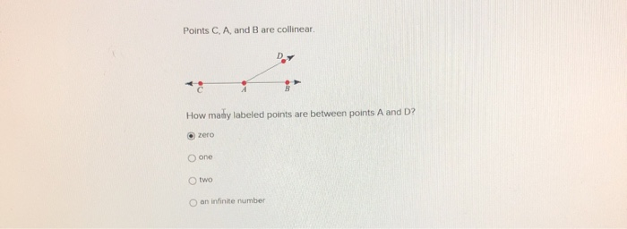 Solved Points C, A and B are collinear How many labeled | Chegg.com