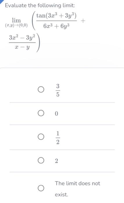 Solved Evaluate the following limit: | Chegg.com