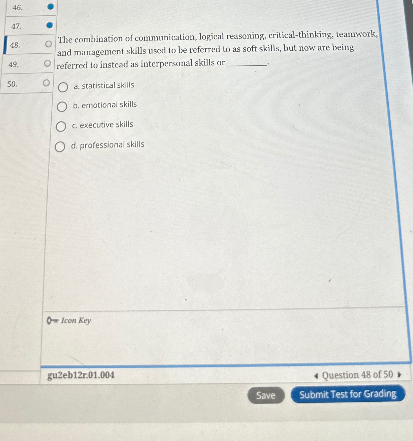 Solved The combination of communication, logical reasoning, | Chegg.com