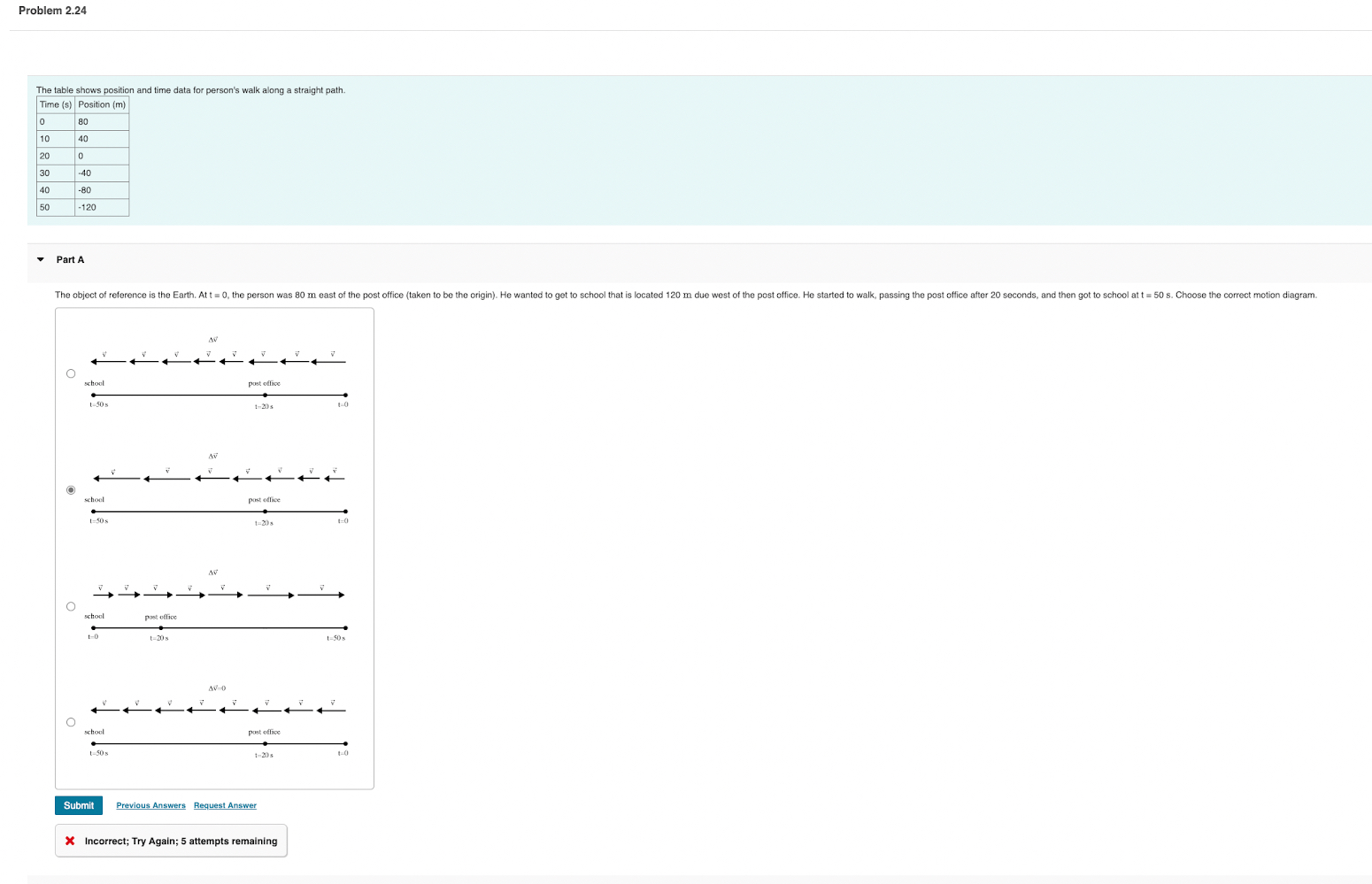 Solved Problem 2.24Part BChoose the correct graph | Chegg.com