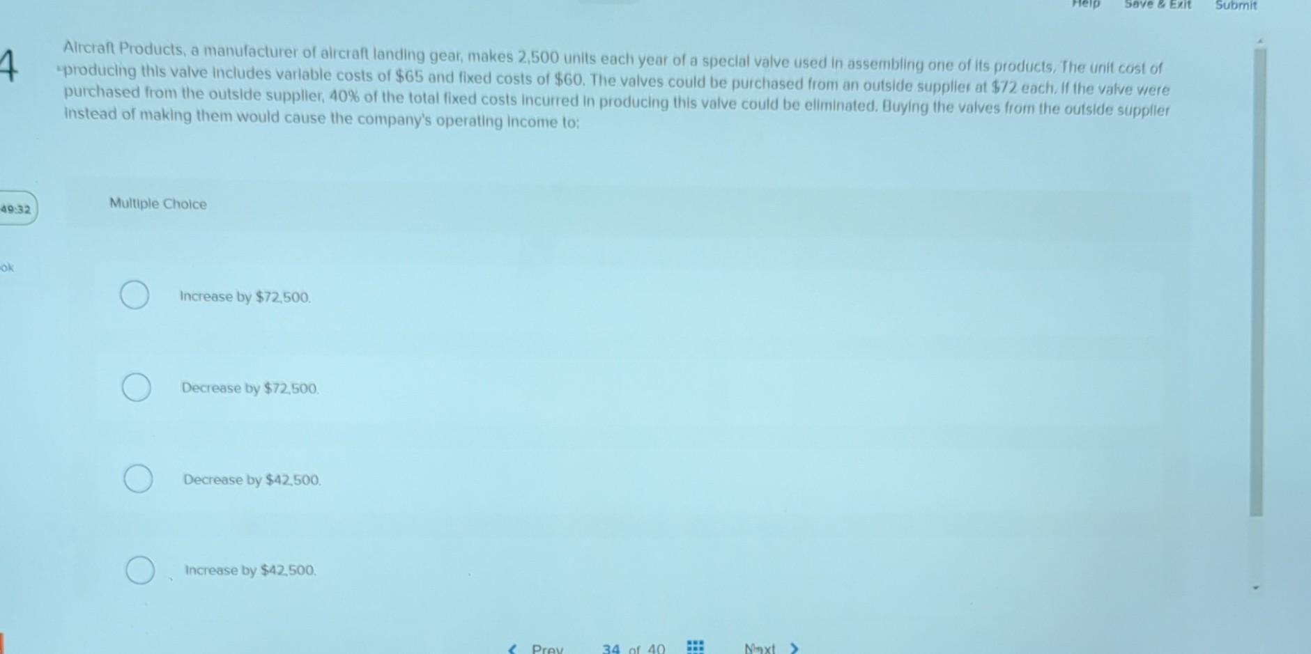 Solved Help Sove Exit Submit 1 Alrcral Products, a | Chegg.com