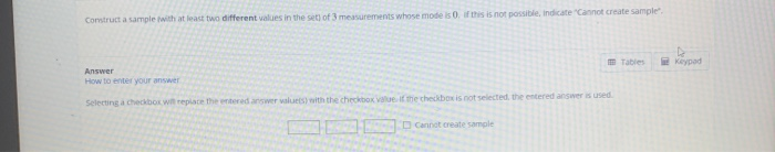 Solved Construct a sample with at least two different values | Chegg.com