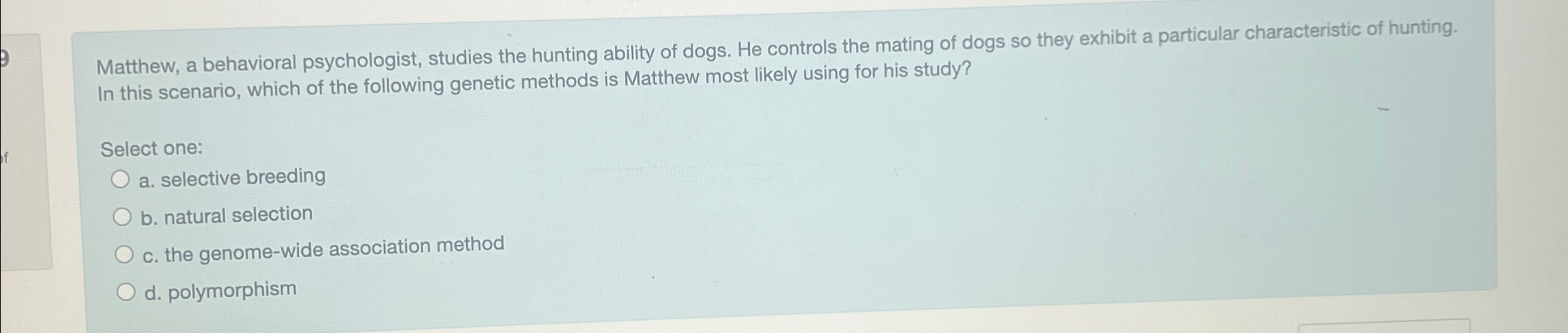 Solved Matthew, a behavioral psychologist, studies the | Chegg.com
