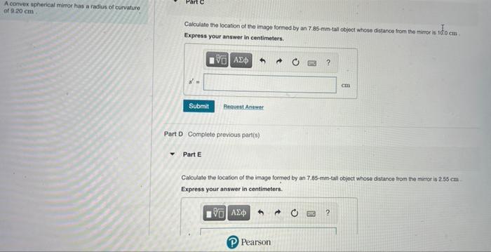 Solved 12 of 13 Review Constants Part A A convex spherical | Chegg.com