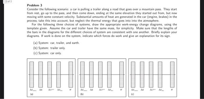 Problem 3 Consider the following scenario: a car is | Chegg.com