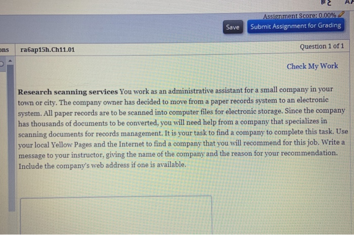 Solved Assignment Score: 0.00% Submit Assignment for Grading | Chegg.com