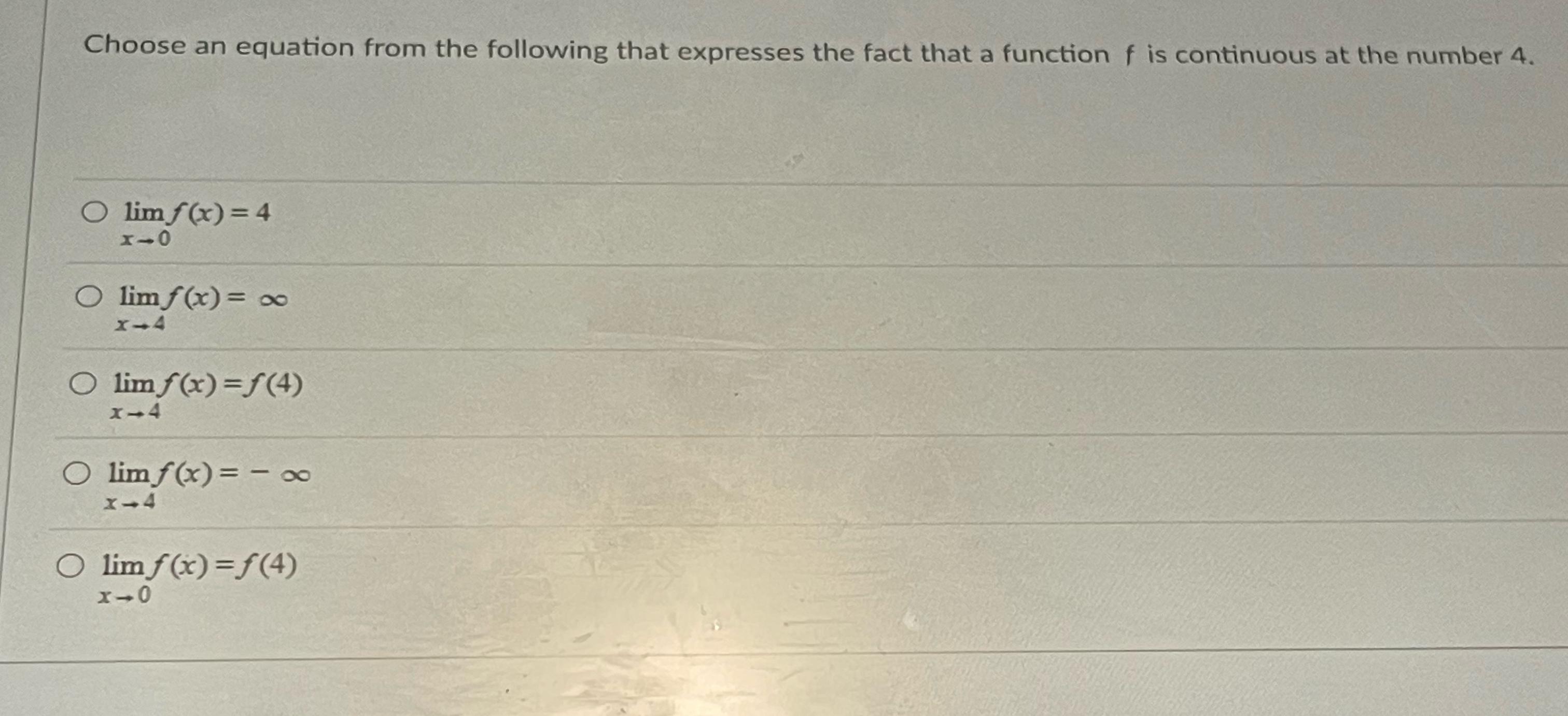 Solved Choose an equation from the following that expresses | Chegg.com