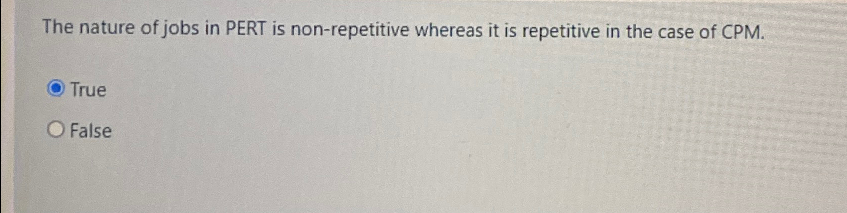 Solved The nature of jobs in PERT is non-repetitive whereas | Chegg.com
