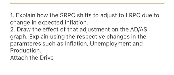Solved Explain how the SRPC shifts to adjust to LRPC due | Chegg.com