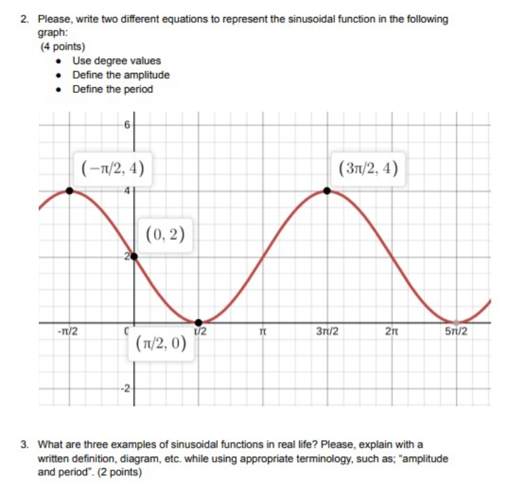 Solved Please, write two different equations to represent | Chegg.com