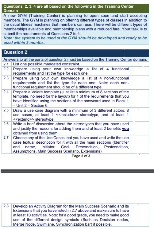 Solved Questions 2,3,4 ﻿are all based on the following in | Chegg.com