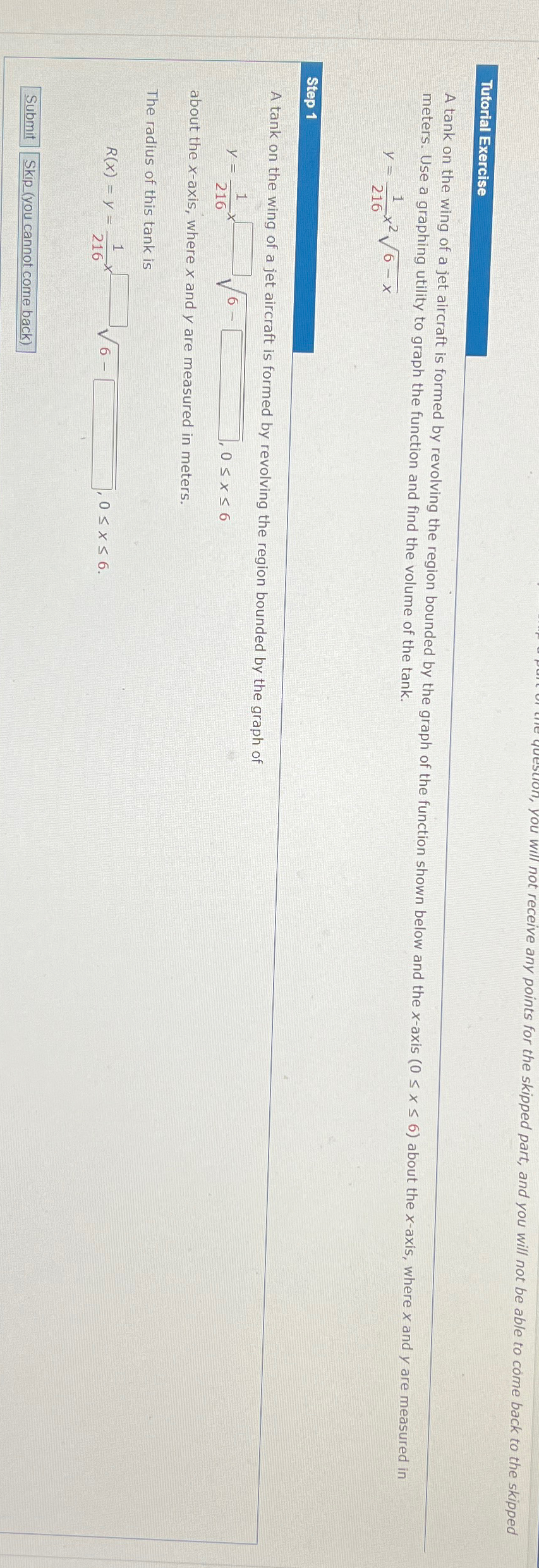 Solved Tutorial Exercise meters. Use a graphing utility to | Chegg.com