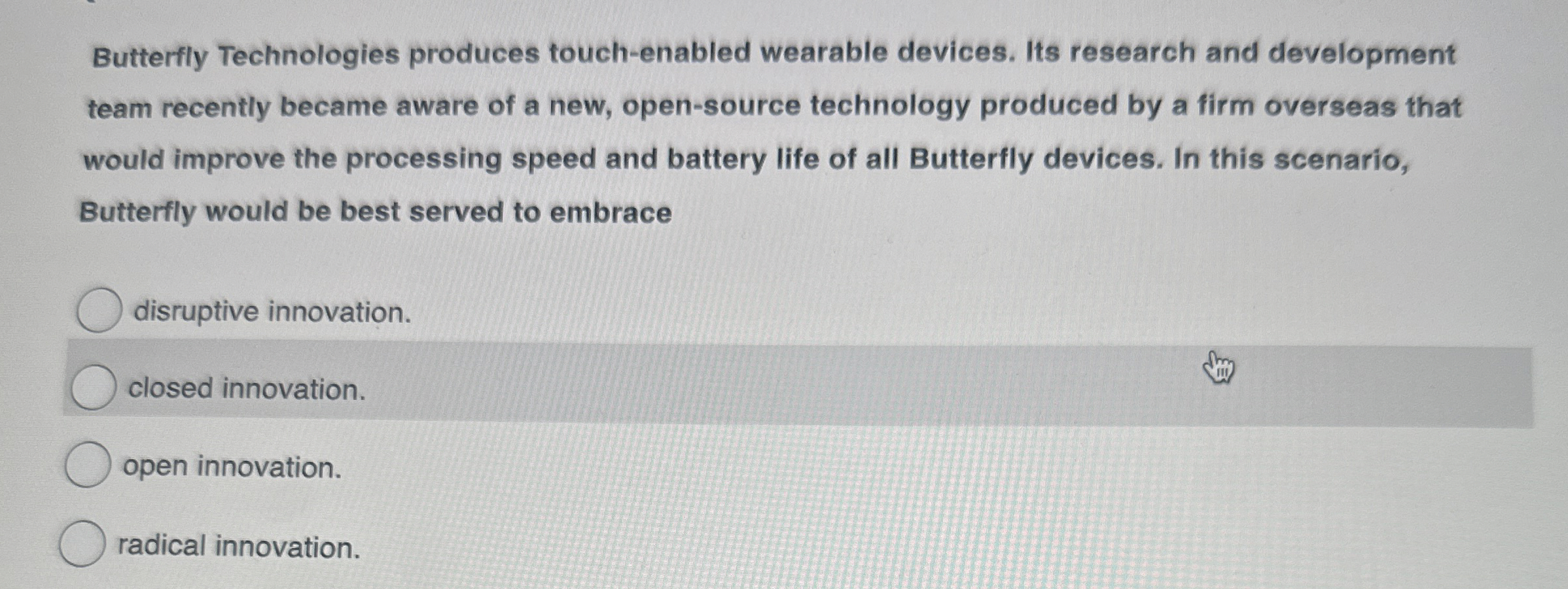 Solved Butterfly Technologies produces touch-enabled | Chegg.com