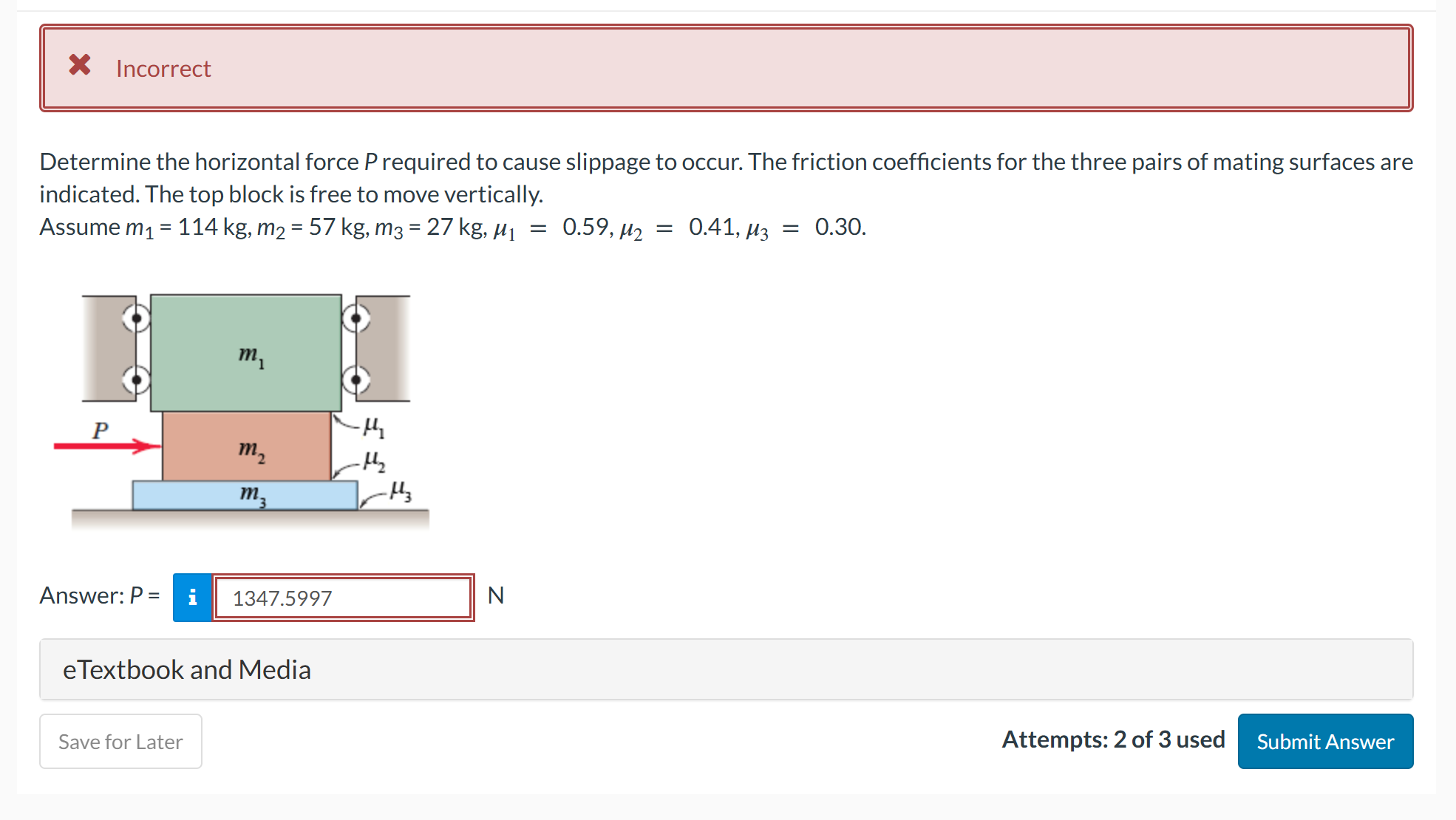 Solved Determine the horizontal force P ﻿required to ﻿cause | Chegg.com