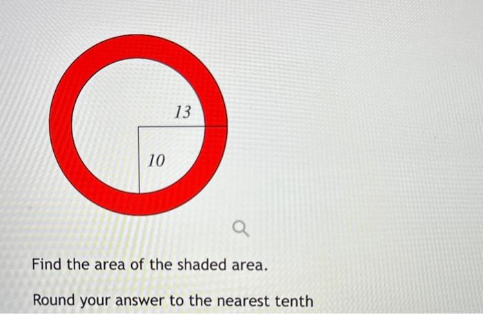 Solved Find the area of the shaded area. Round your answer | Chegg.com