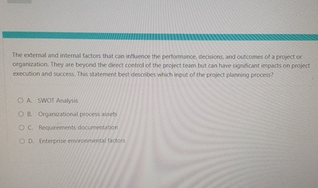 Solved The external and internal factors that can influence | Chegg.com