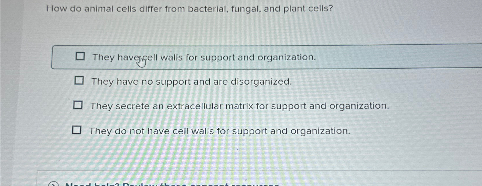 Solved How do animal cells differ from bacterial, fungal, | Chegg.com Solved How do animal cells differ from bacterial, fungal, | Chegg.com
