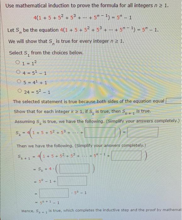 Solved Use mathematical induction to prove the formula for | Chegg.com