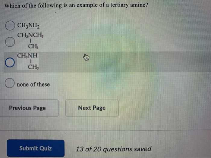 Solved Which of the following is an example of a tertiary | Chegg.com