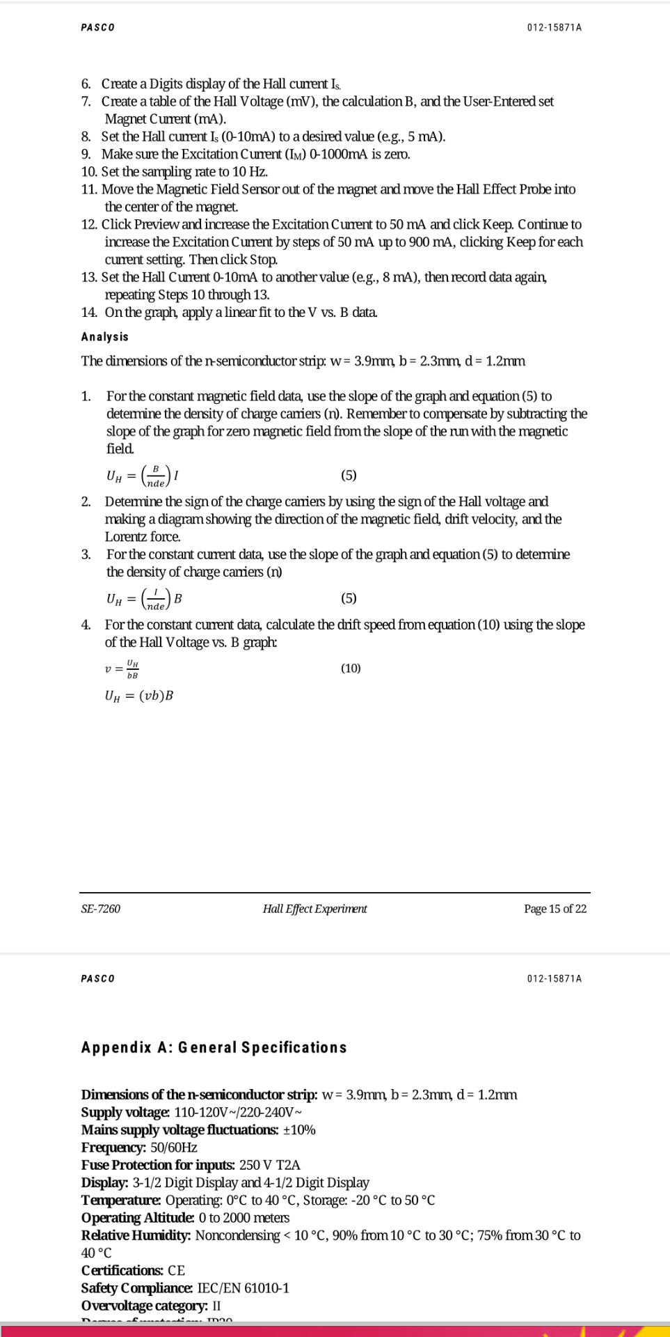 Solved I need help with writing hall effect report here are | Chegg.com