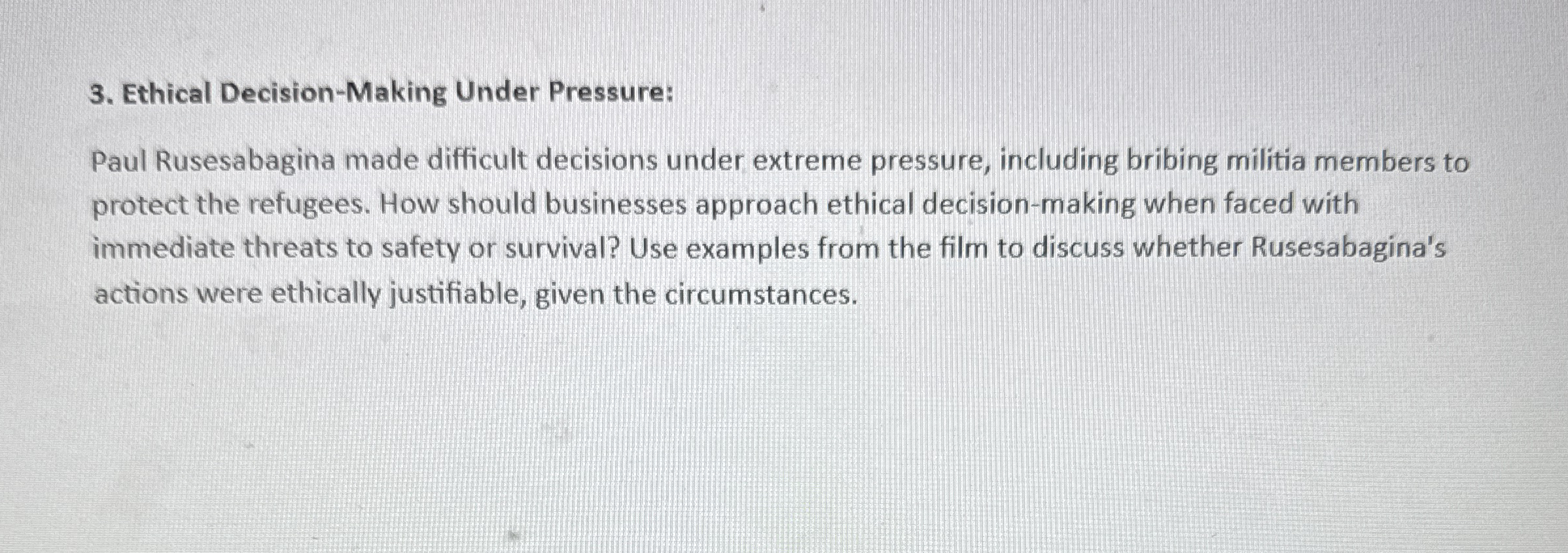 Solved Ethical Decision-Making Under Pressure:Paul | Chegg.com