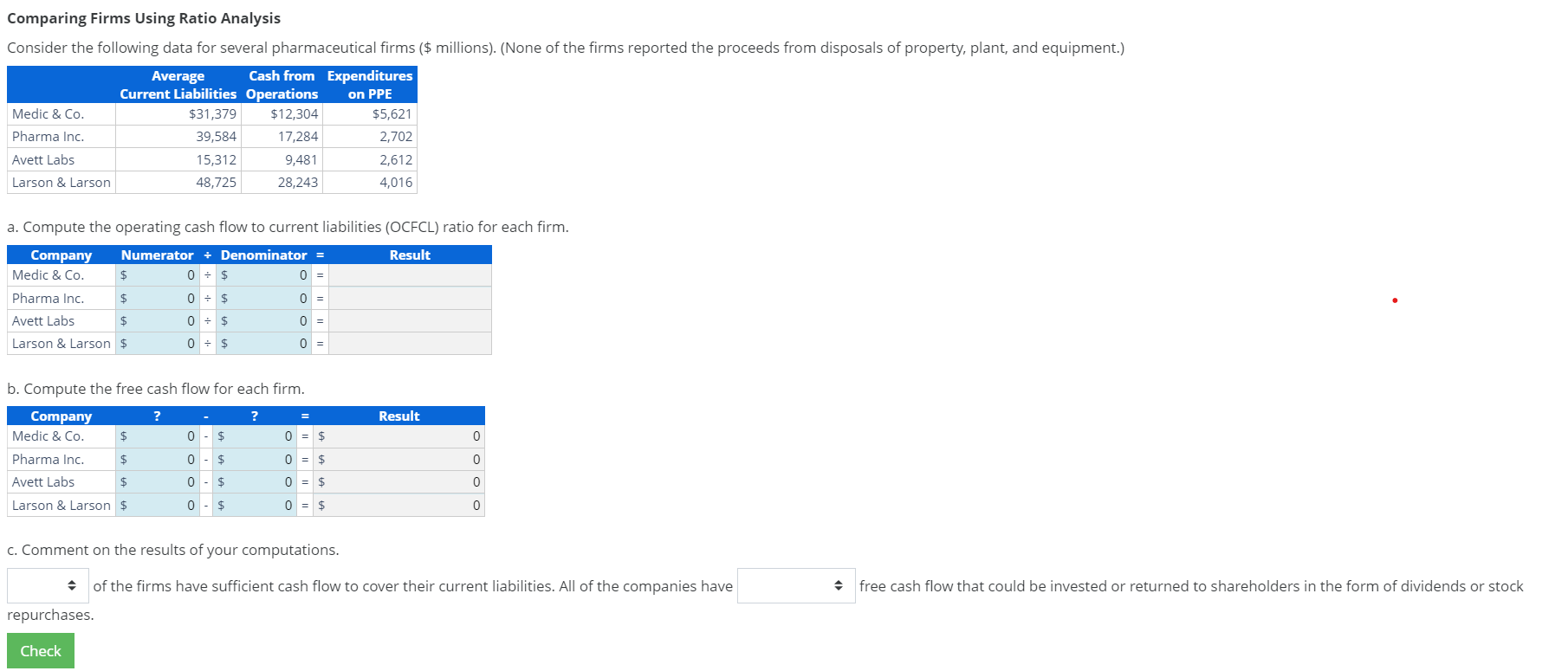 Solved Comparing Firms Using Ratio AnalysisConsider the | Chegg.com