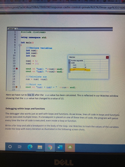 Debugging in Code::Blocks Objectives: You will learn | Chegg.com