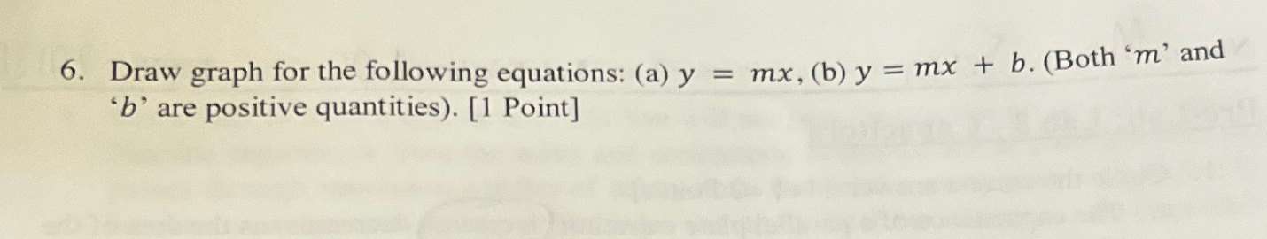 Solved Draw graph for the following equations: | Chegg.com