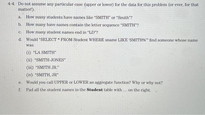 Solved Oracle chapter 4 sqlplusShow what to type to create | Chegg.com
