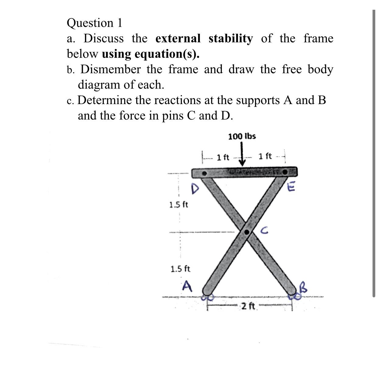 Solved Question 1a. ﻿Discuss the external stability of the | Chegg.com
