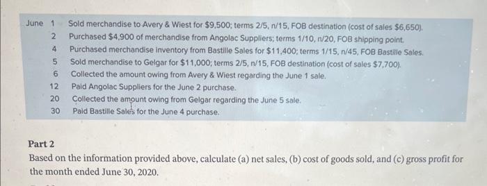 Solved Problem 5-1A Journal entries for merchandising | Chegg.com