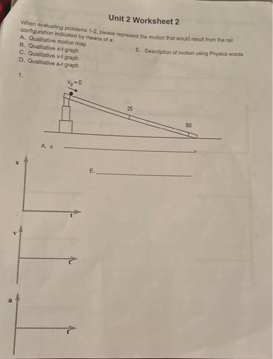 Solved Unit 2 Worksheet 2 When evaluating problems 1-2, | Chegg.com