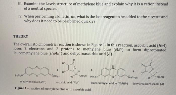 iii. Examine the Lewis structure of methylene blue | Chegg.com