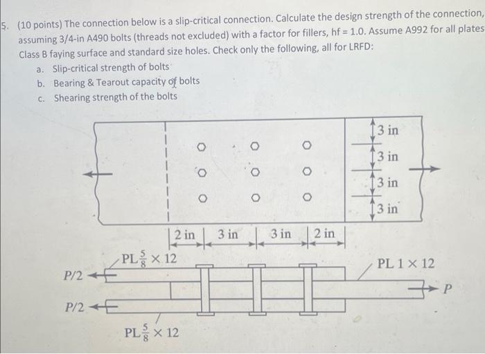 Solved 5. (10 points) The connection below is a | Chegg.com