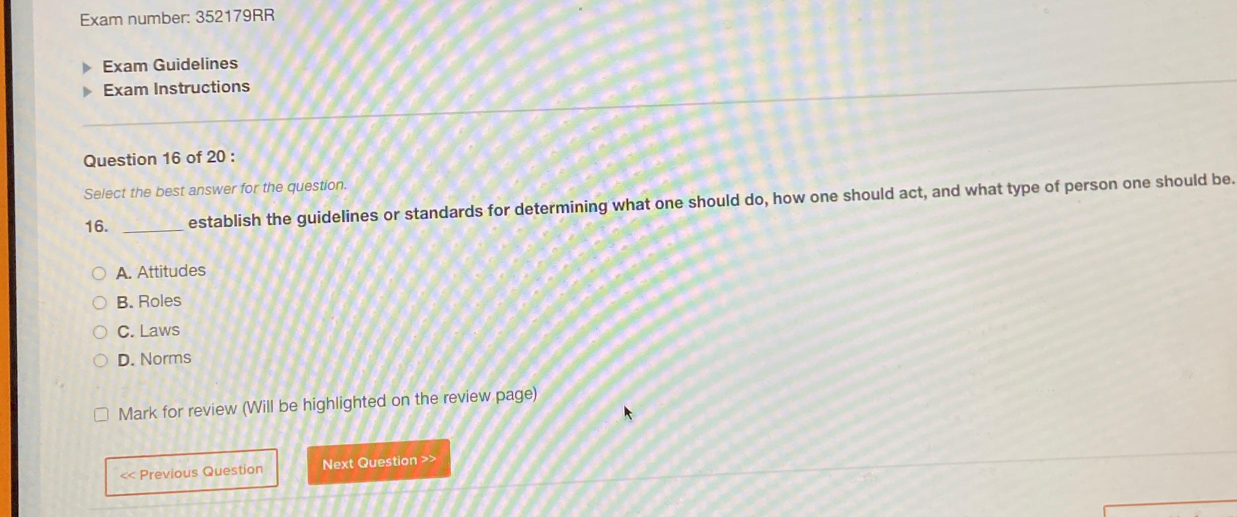 Solved Exam number: 352179RRExam GuidelinesExam | Chegg.com