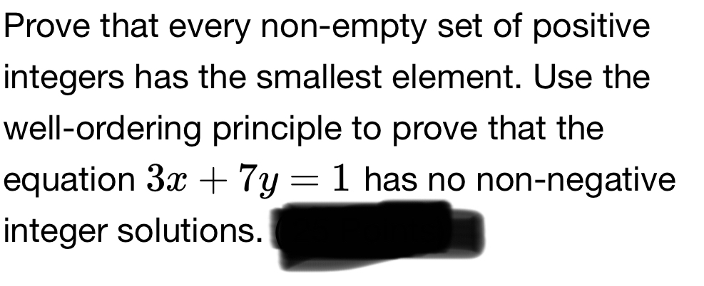 Solved Prove that every non-empty set of positive integers | Chegg.com
