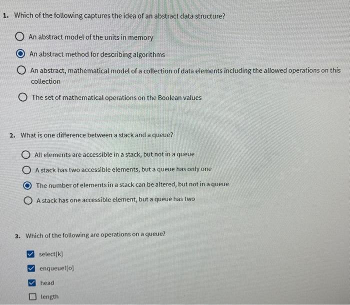 Solved 1. Which of the following captures the idea of an | Chegg.com