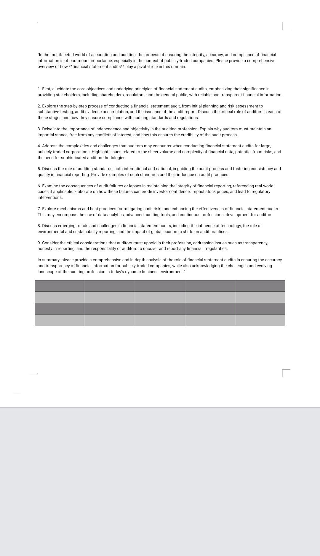 Solved "In the multifaceted world of accounting and | Chegg.com