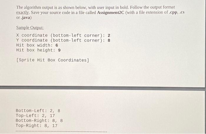 Solved Assignment 2C: Hit Boxes! In many video games, an | Chegg.com