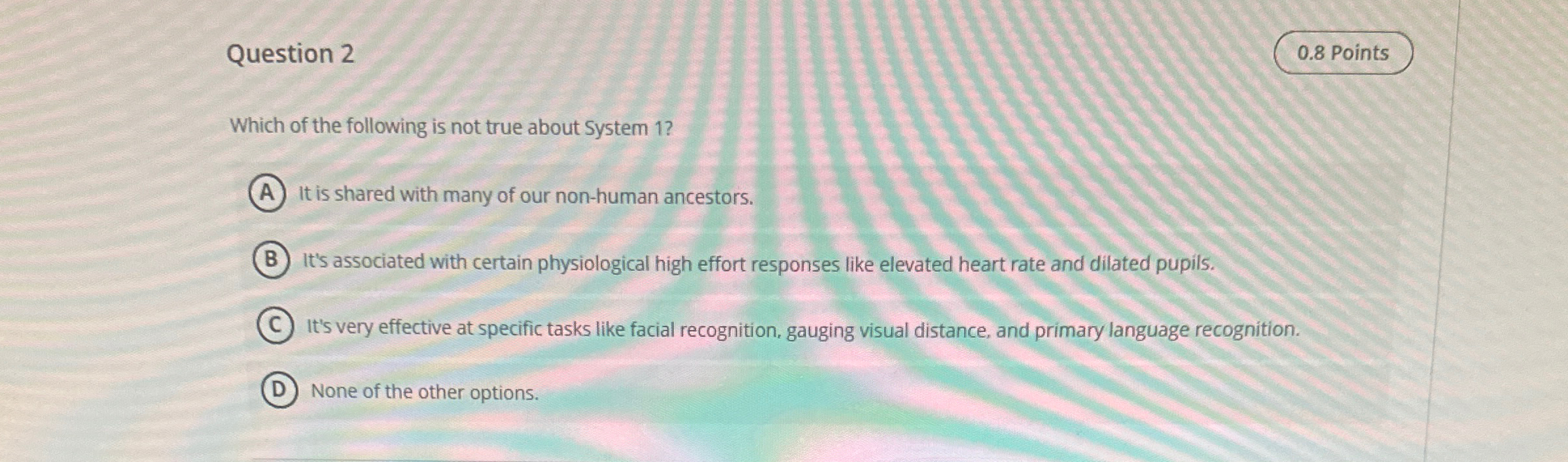 Solved Question 20.8 ﻿PointsWhich of the following is not | Chegg.com