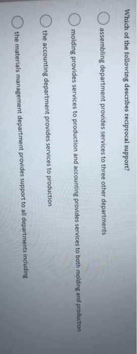 Solved Which of the following describes reciprocal support? | Chegg.com