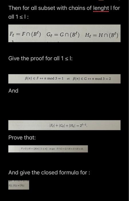 Solved Then for all subset with chains of lenght I for all | Chegg.com