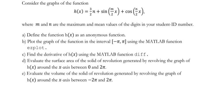 Solved Using Mathlab Id 201517295dont Forget 