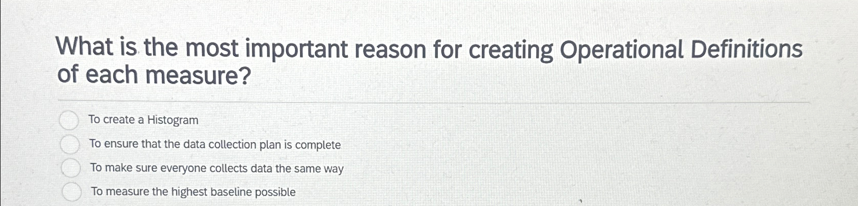 Solved What is the most important reason for creating | Chegg.com